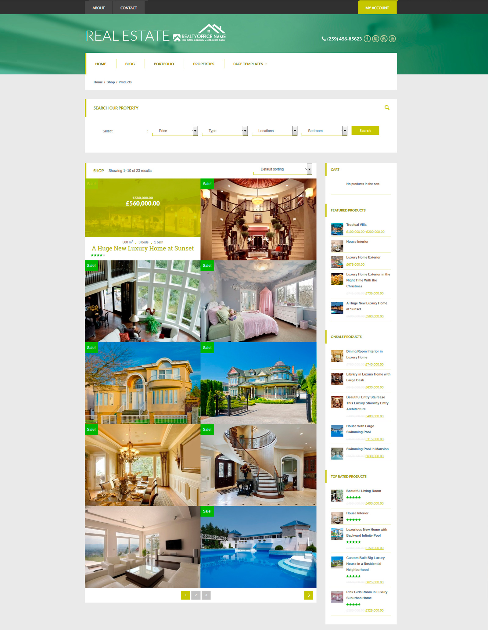 Real Estate Website Template | Realty Website Template