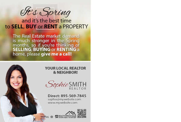 Real Estate Holiday Spring Season Postcard | Real Estate Spring Season ...