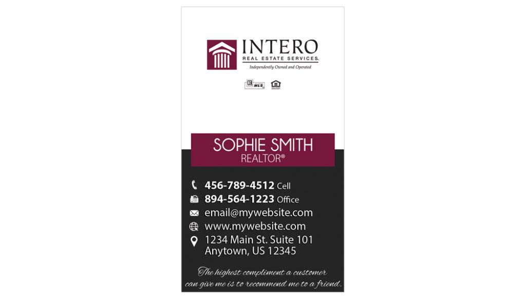 Intero Real Estate Business Cards 15 | Intero Real Estate Business Card