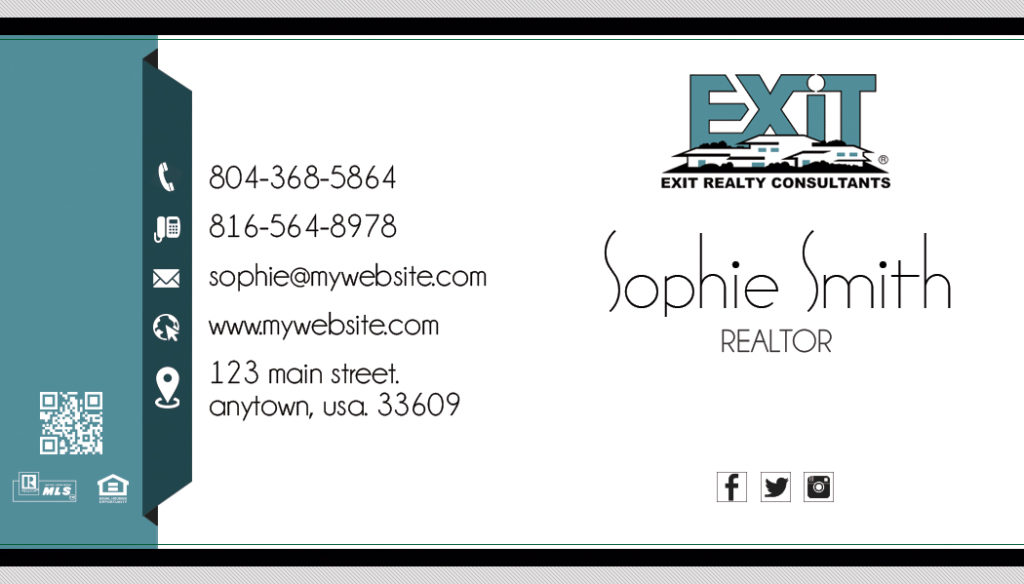 Exit Realty Business Card 14 | Exit Realty Business Card Template 14