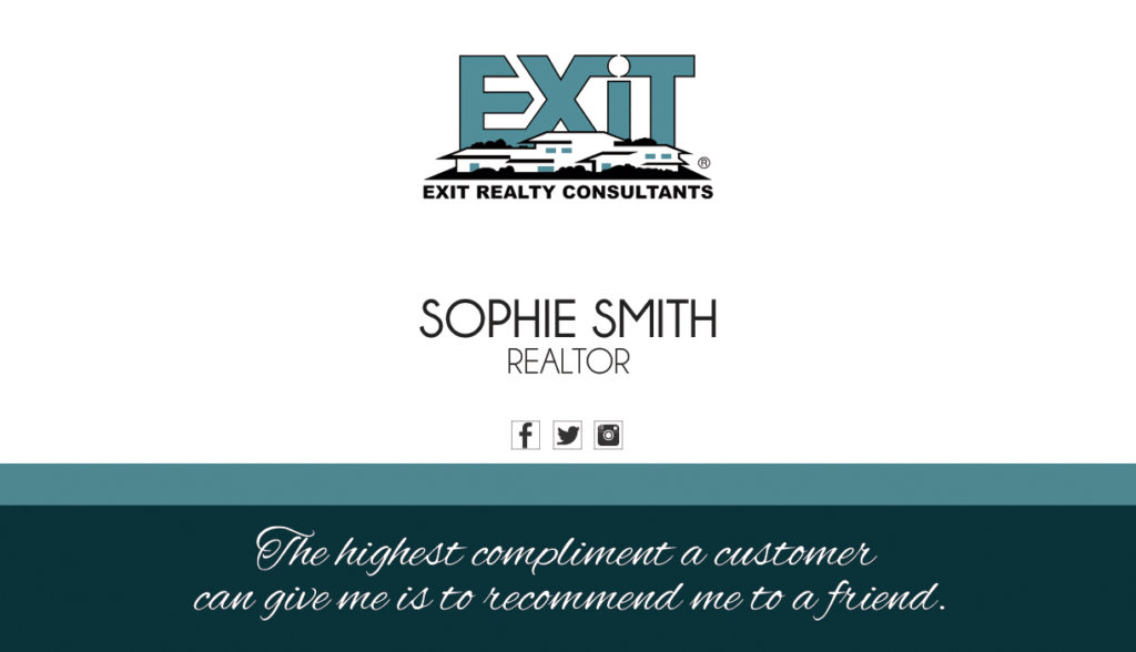 Exit Realty Business Card 27 | Exit Realty Business Card Template 27