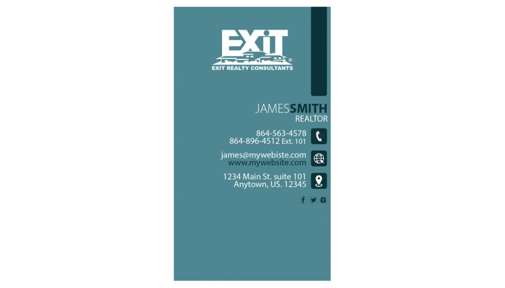 Exit Realty Business Card 25 | Exit Realty Business Card Template 25
