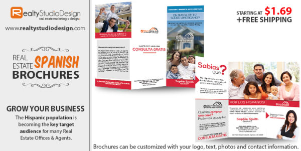 Real Estate Spanish Brochure Templates | Realtor Spanish Brochure ...